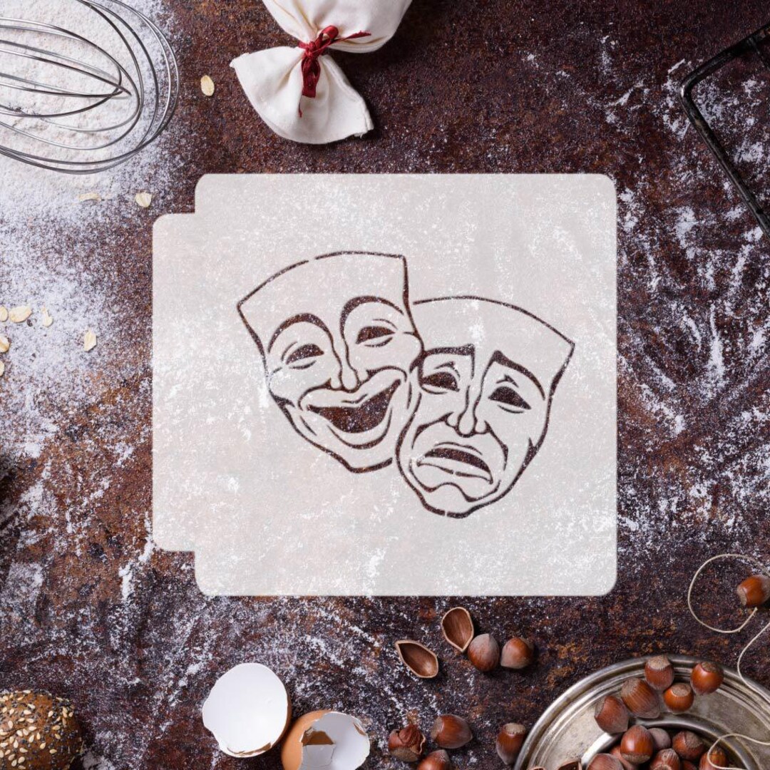 Drama Mask 783-J174 Stencil - Etsy