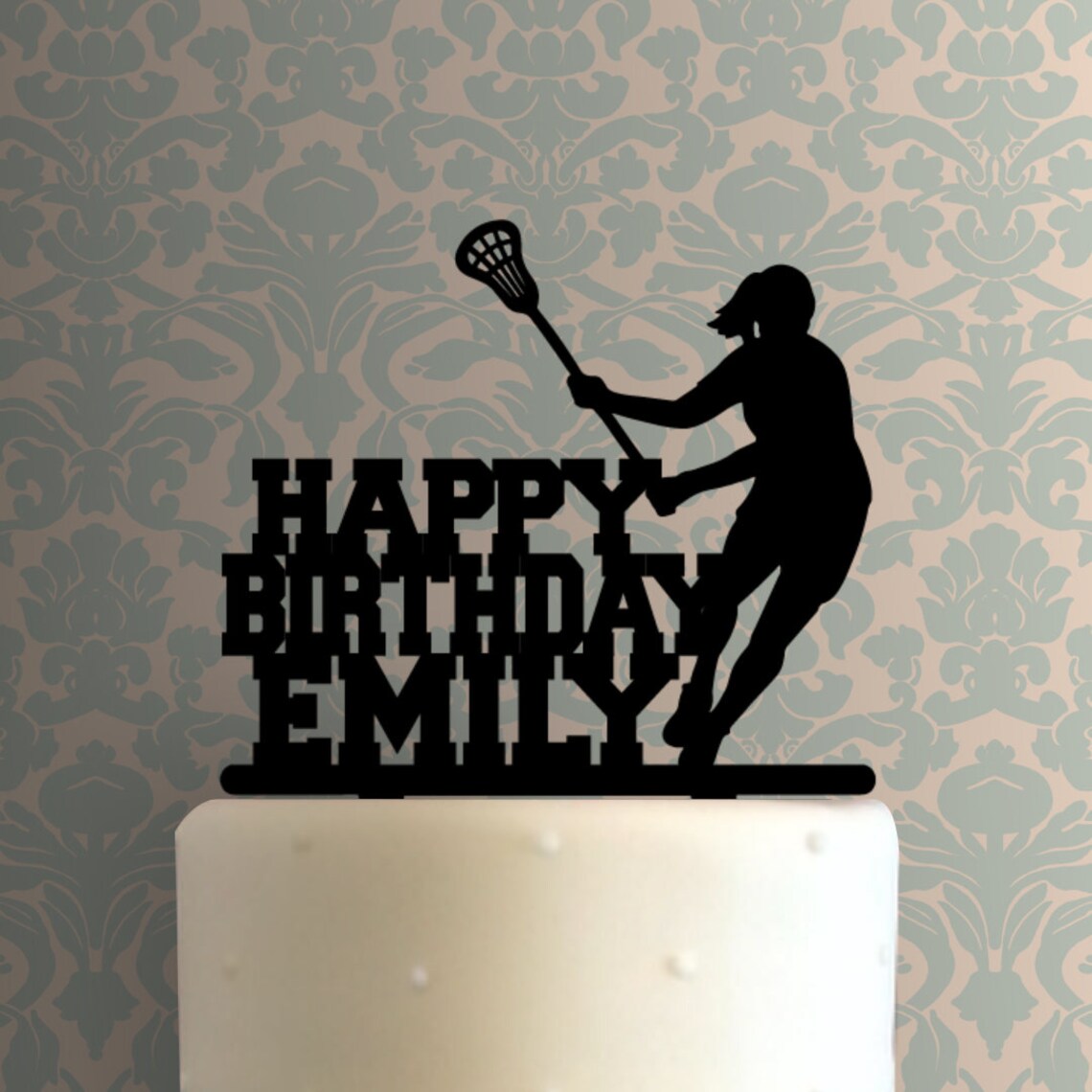 Custom Lacrosse 225-916 Cake Topper - Etsy