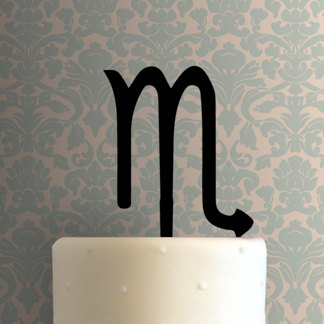 Zodiac - Scorpio Symbol 225-954 Cake Topper - Etsy
