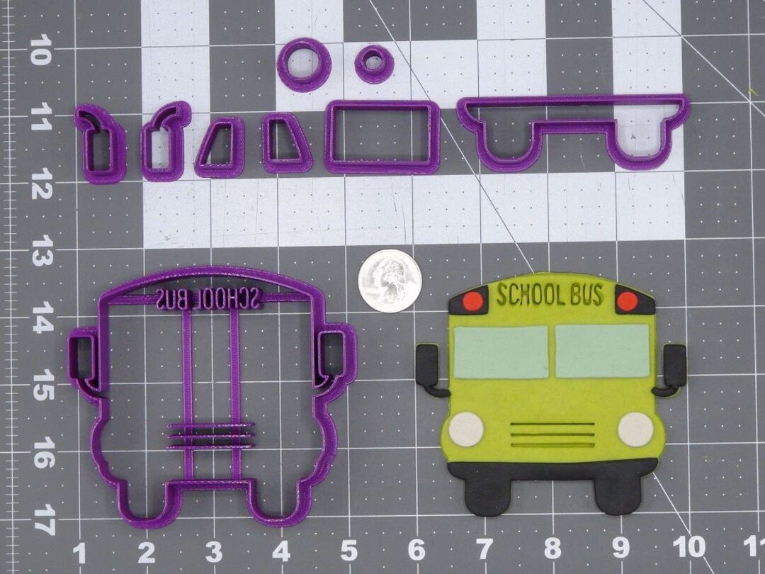 School Bus 266-I617 Cookie Cutter Set - Etsy