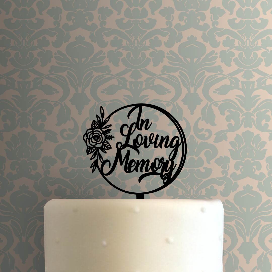 In Loving Memory Flower 225-B968 Cake Topper - Etsy