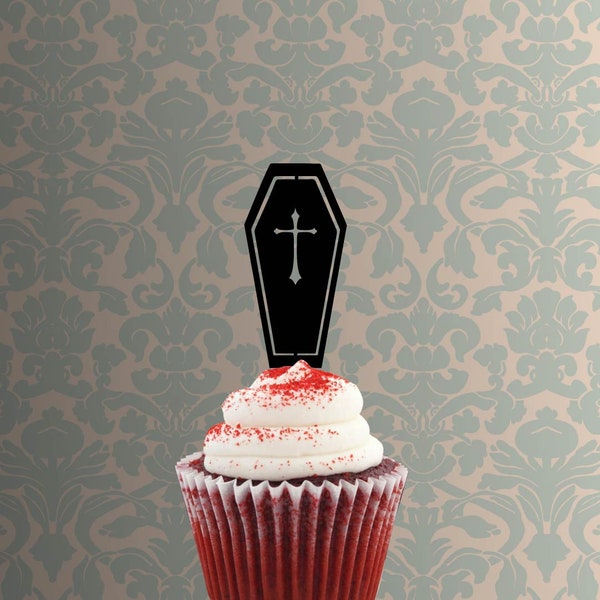 Coffin Cake Topper - Etsy