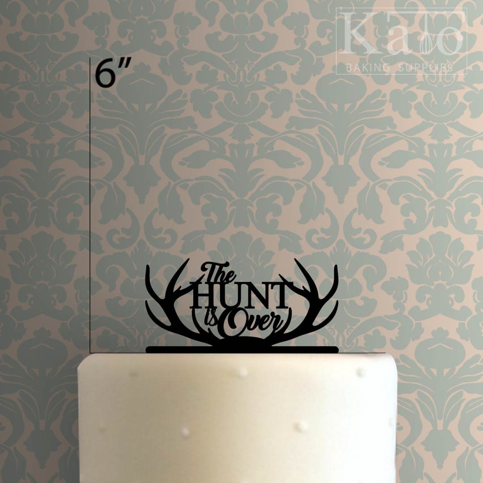 The Hunt is Over 225-432 Cake Topper | Etsy