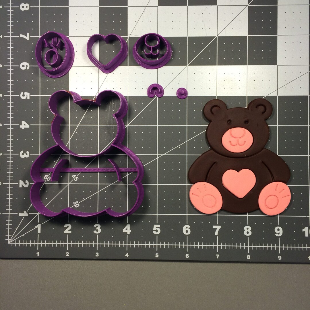 Teddy Bear 103 Cookie Cutter Set - Etsy