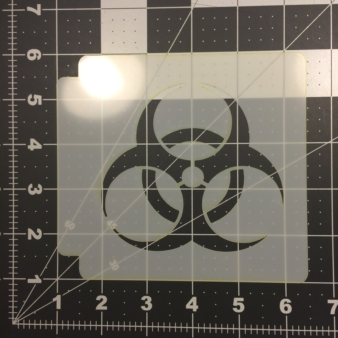 Biohazard Logo 100 Stencil | Etsy