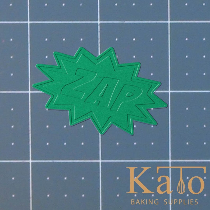 Zap Sign 227-135 Cookie Cutter and Acrylic Stamp - Etsy