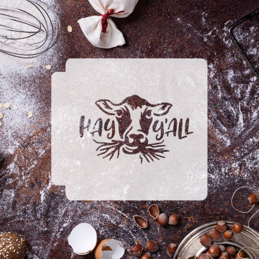 Cow Hay Yall 783-H480 Stencil - Etsy