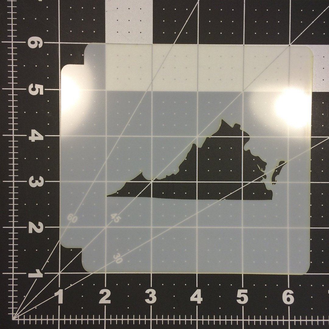 Virginia 100 Stencil - Etsy
