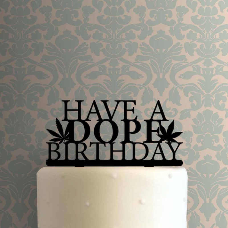 Weed Cake Topper - Etsy