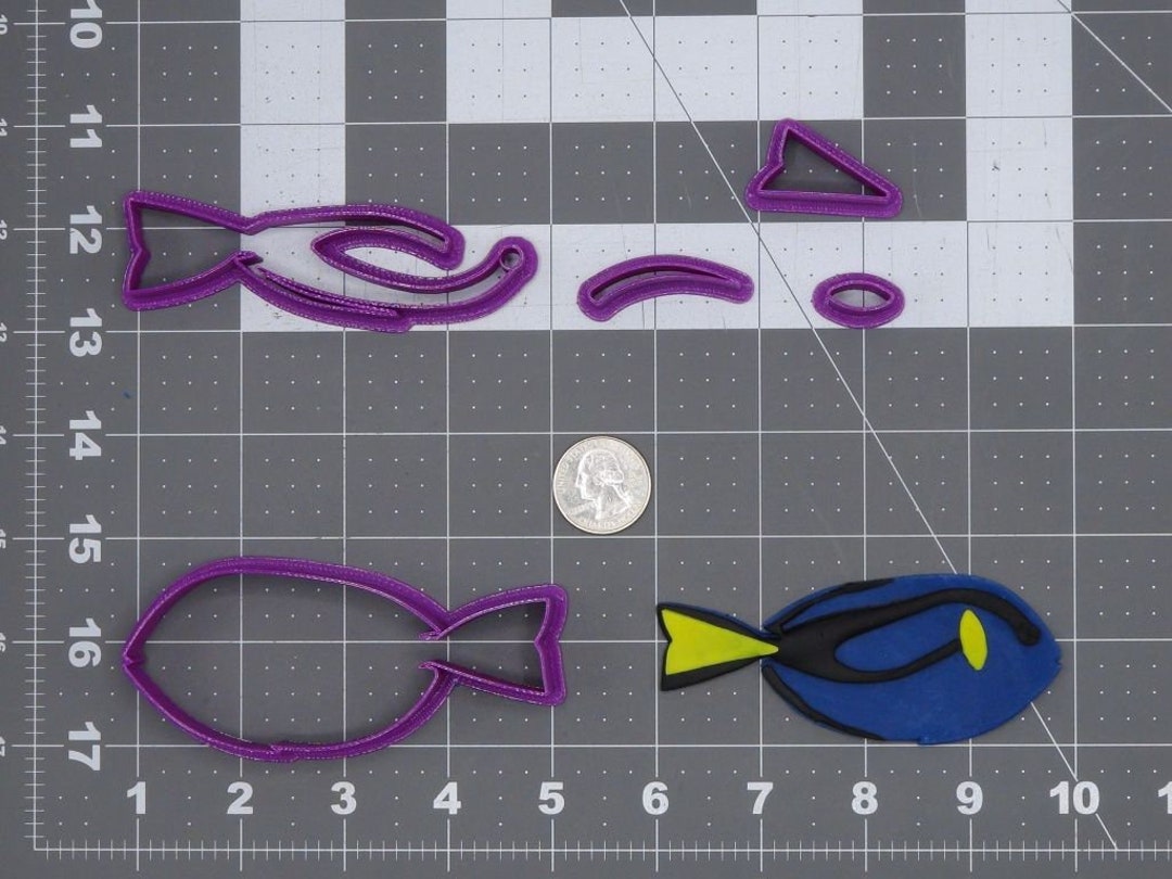 Blue Tang Fish 266-H764 Cookie Cutter Set - Etsy