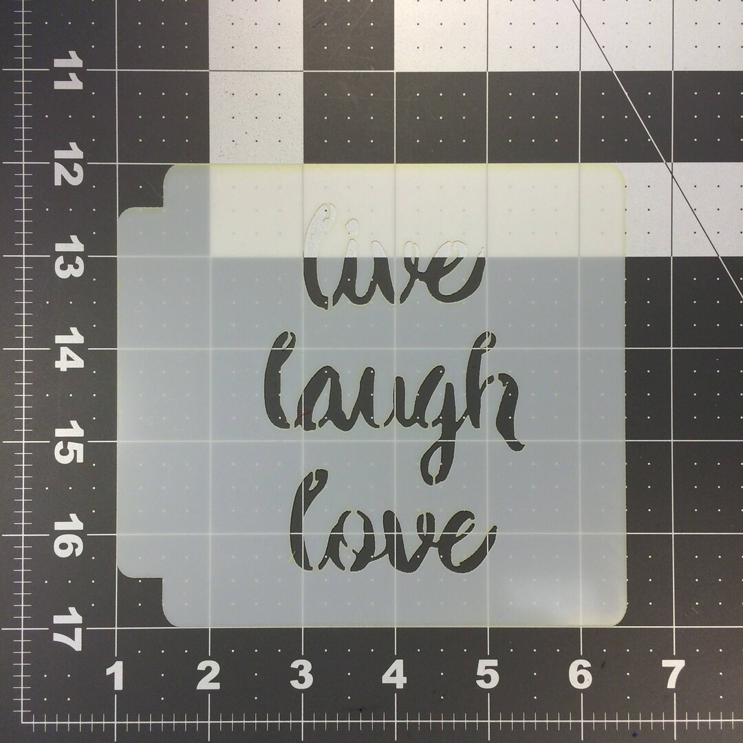 Live Laugh Love 100 Stencil - Etsy