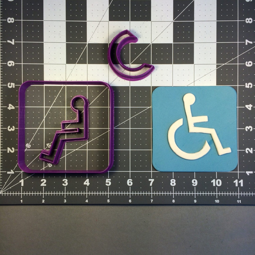 Wheelchair Sign 100 Cookie Cutter Set - Etsy