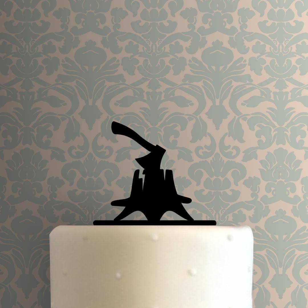 Axe in Tree Trunk 225-B807 Cake Topper - Etsy