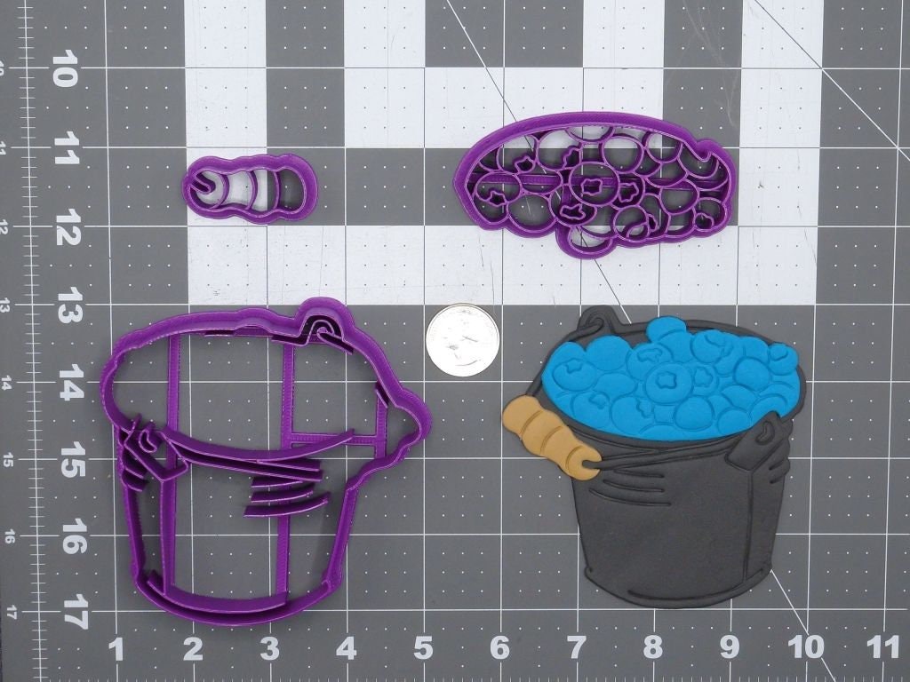 Blueberry Bucket 266-D996 Cookie Cutter Set - Etsy
