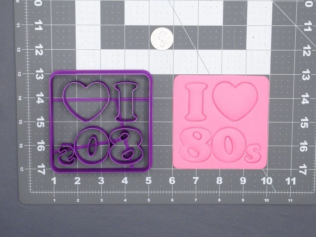 I Love the 80s 266-D806 Cookie Cutter | Etsy