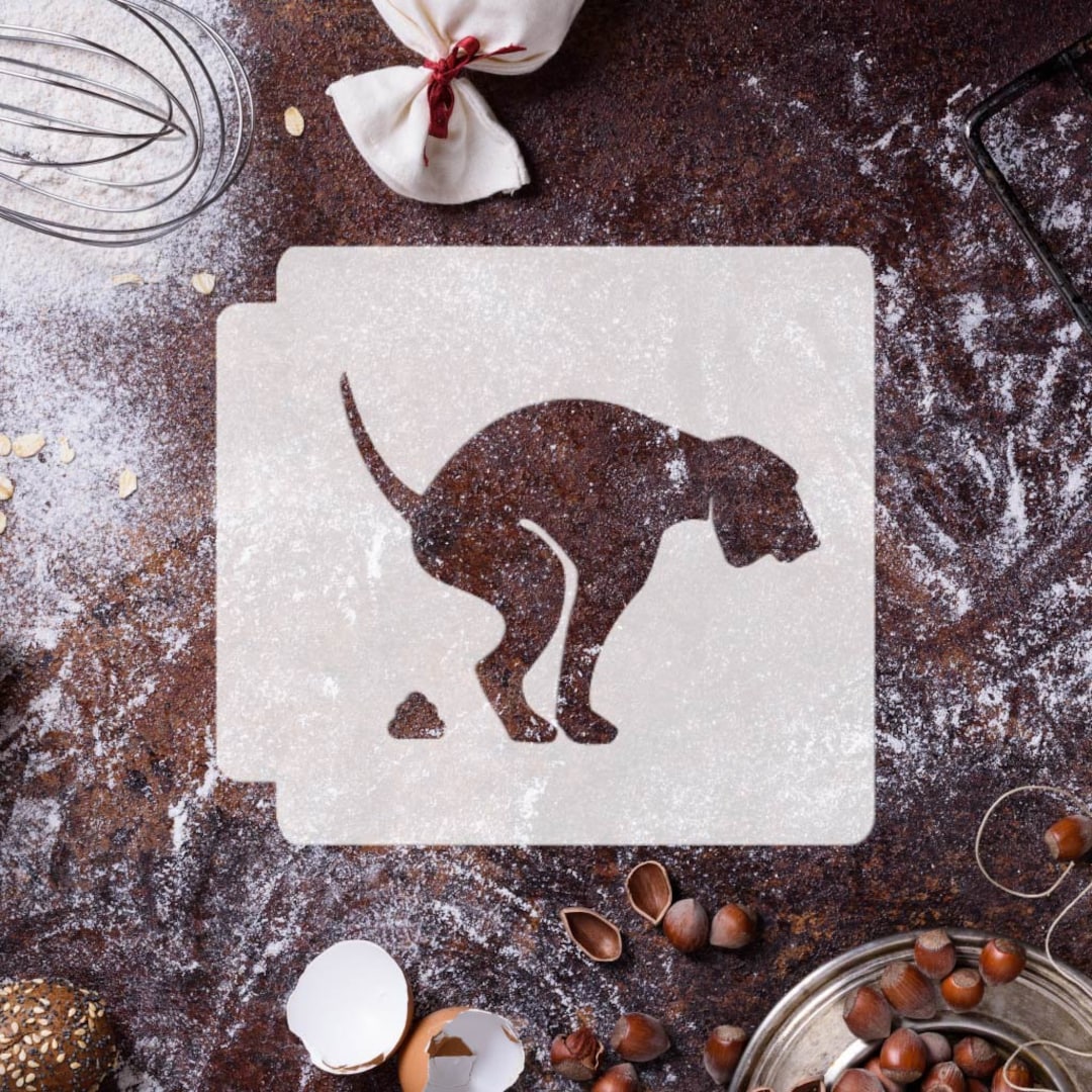 Dog Pooping 783-G318 Stencil - Etsy