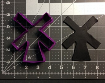 Classic Windmill Shaped Fondant Cookie Cutter and Stamp Vintage Design ...