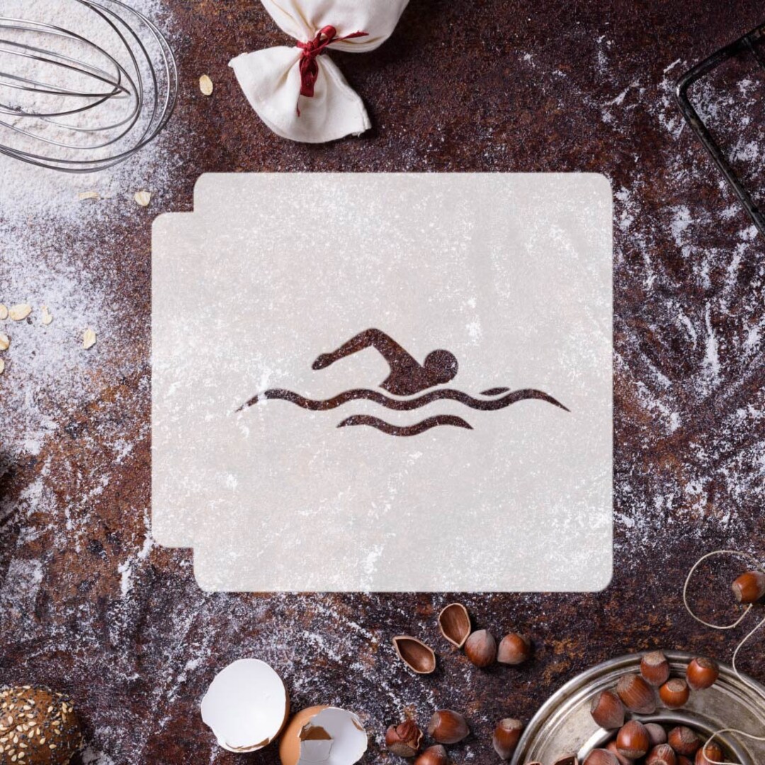 Swimming 783-D871 Stencil - Etsy