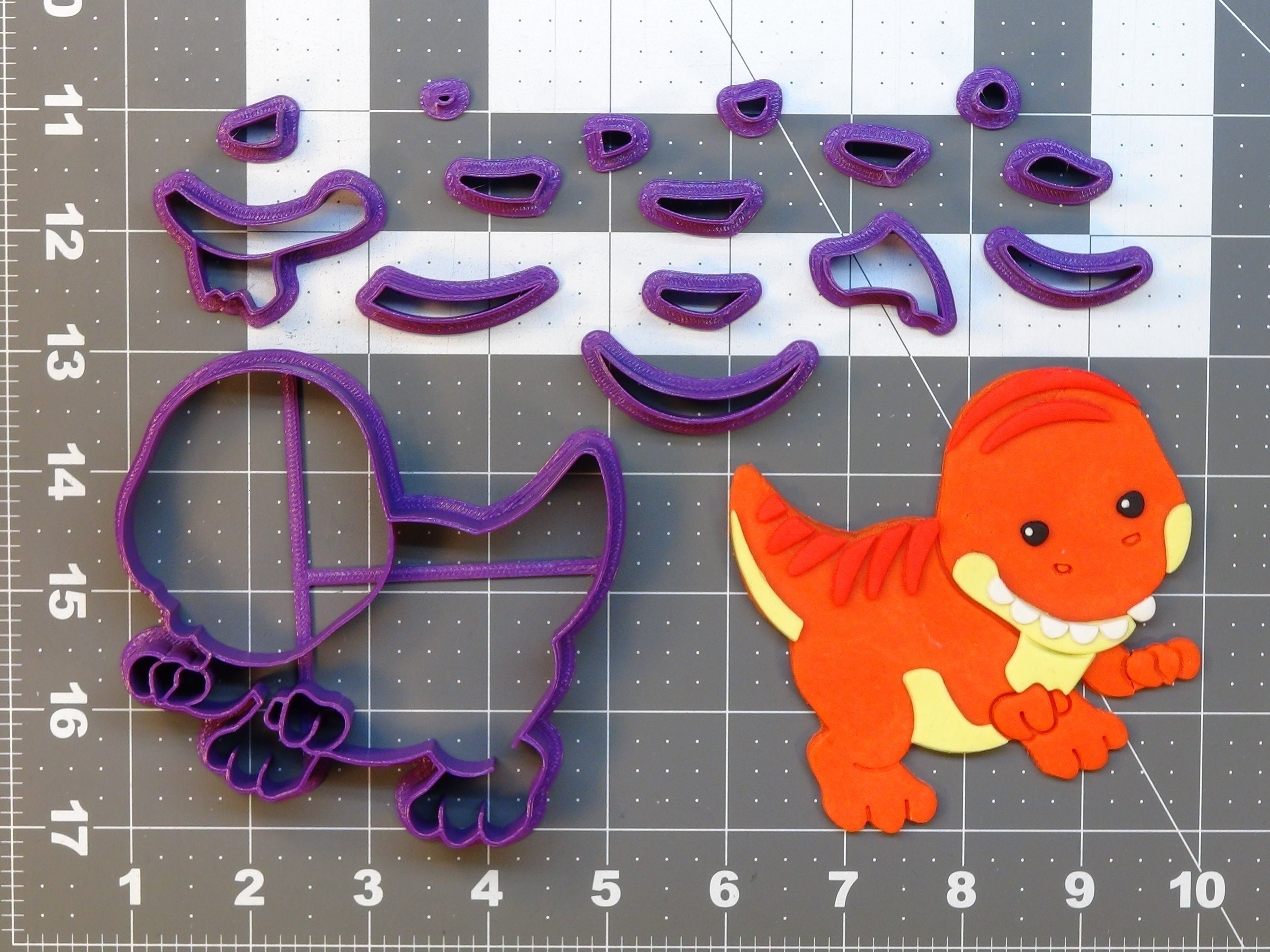 Cute Dinosaur 266-768 Cookie Cutter Set | Etsy