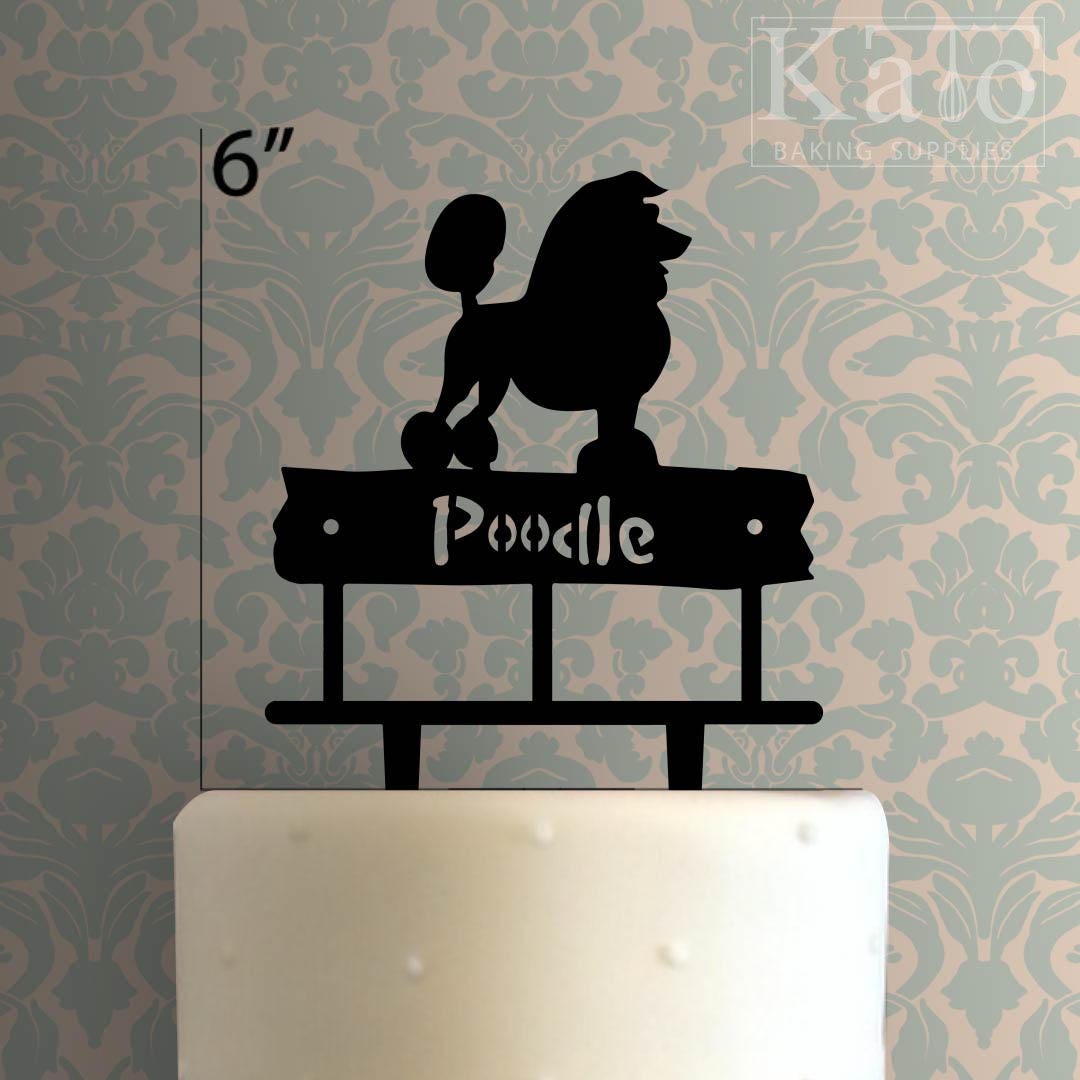 Poodle 100 Cake Topper - Etsy