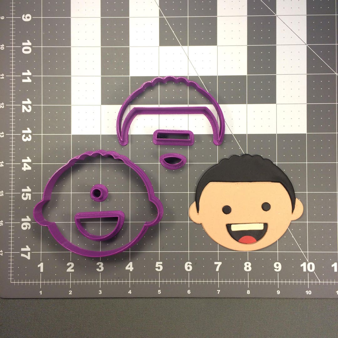 Boy Face 101 Cookie Cutter Set - Etsy