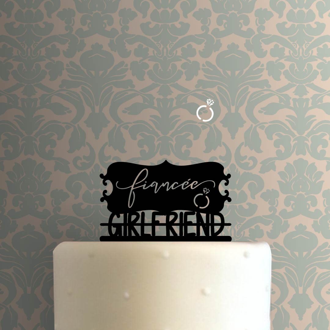 Girlfriend to Fiance 225-B222 Cake Topper - Etsy