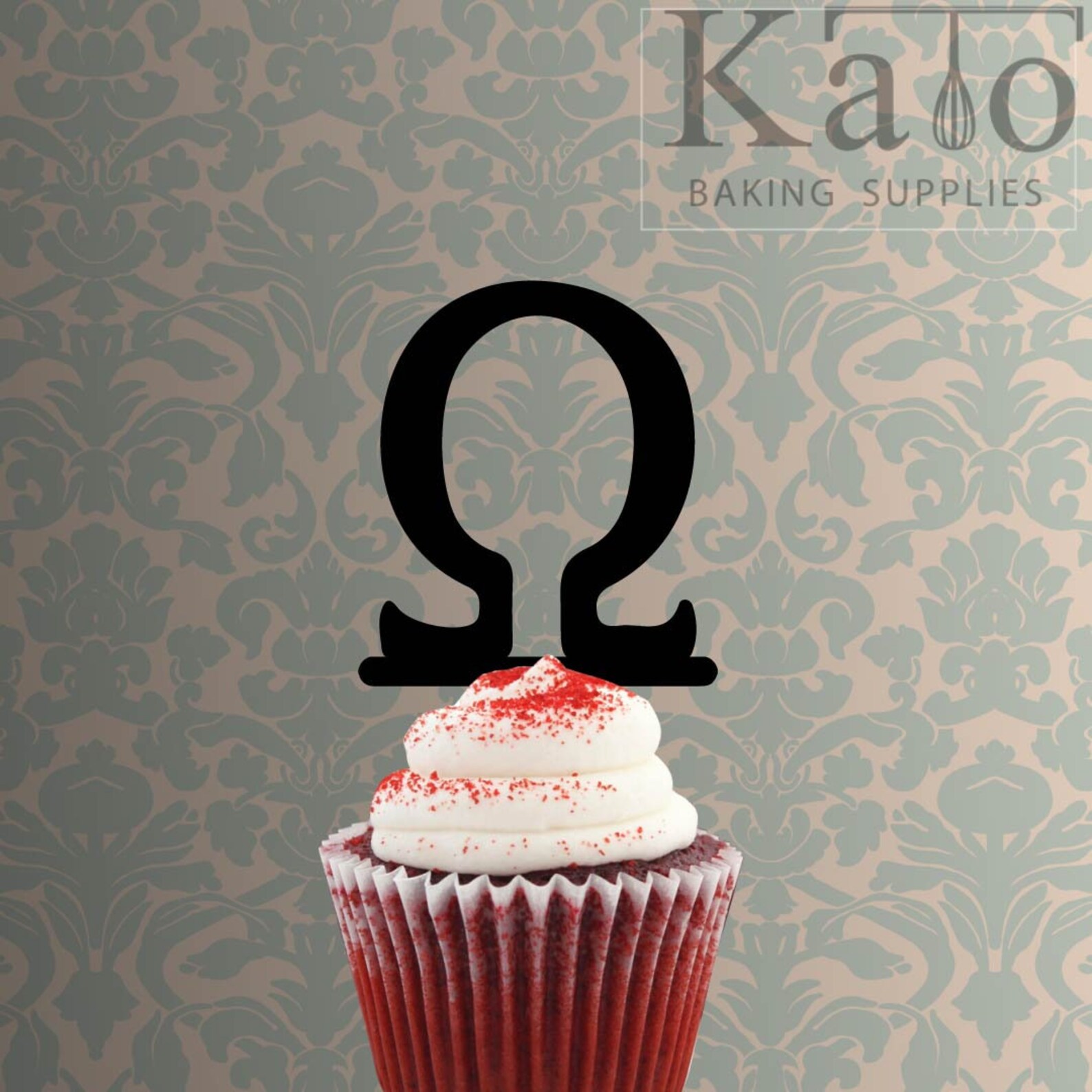 Greek Alphabet Omega 228-073 Cupcake Topper - Etsy
