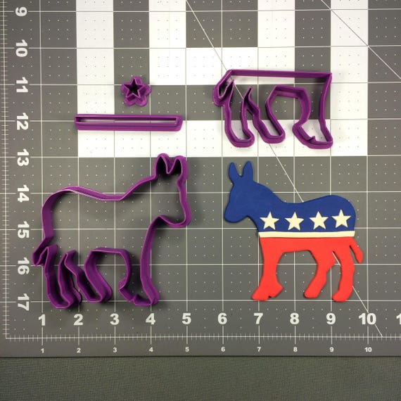 Democrat Party 266-249 Cookie Cutter Set - Etsy