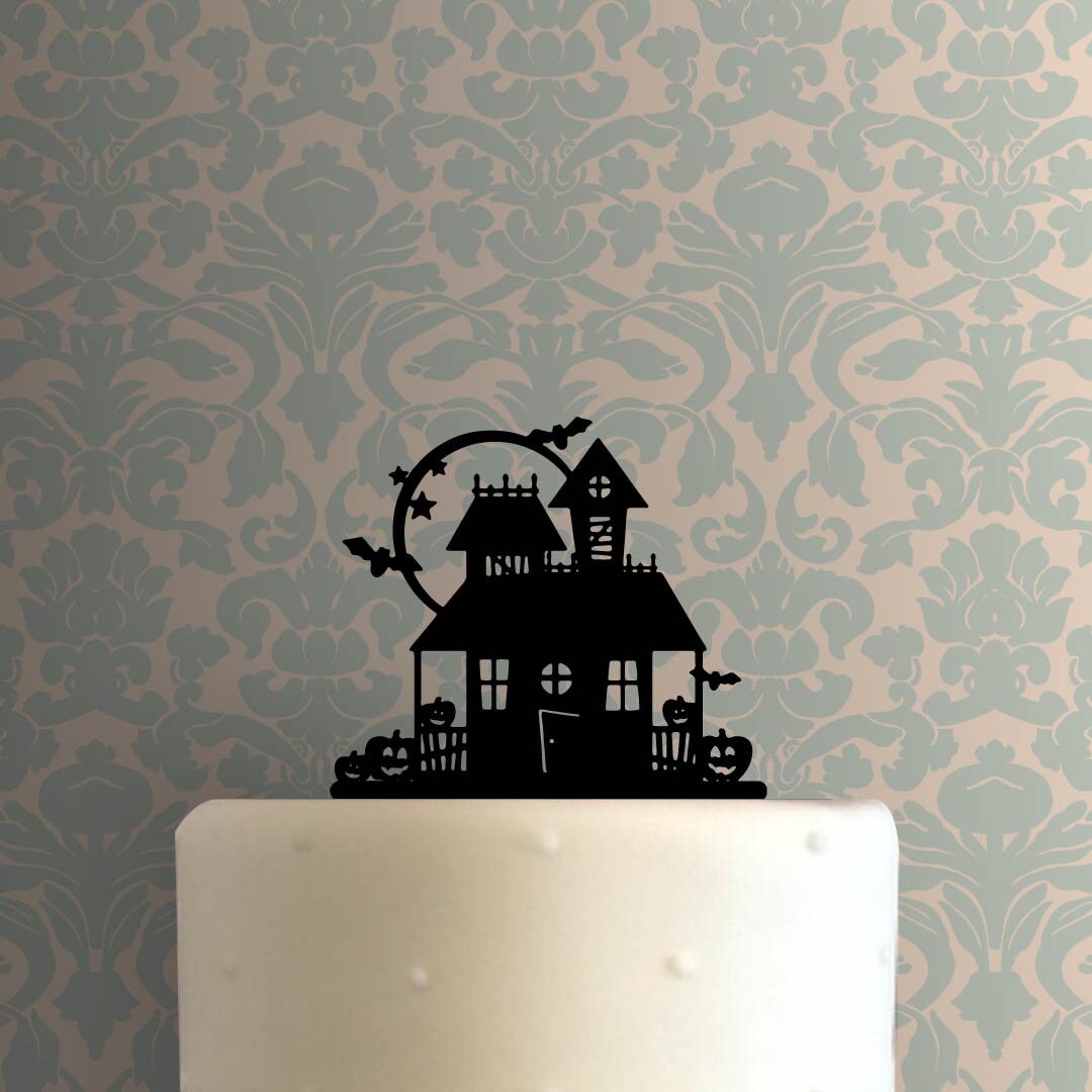 Halloween - Haunted House 225-B185 Cake Topper - Etsy