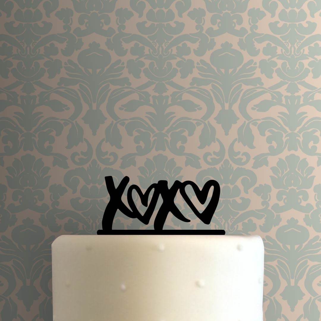 Hugs and Kisses Hearts 225-B061 Cake Topper - Etsy