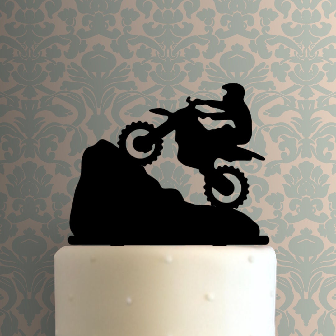 Dirt Bike Rider 225-A321 Cake Topper - Etsy