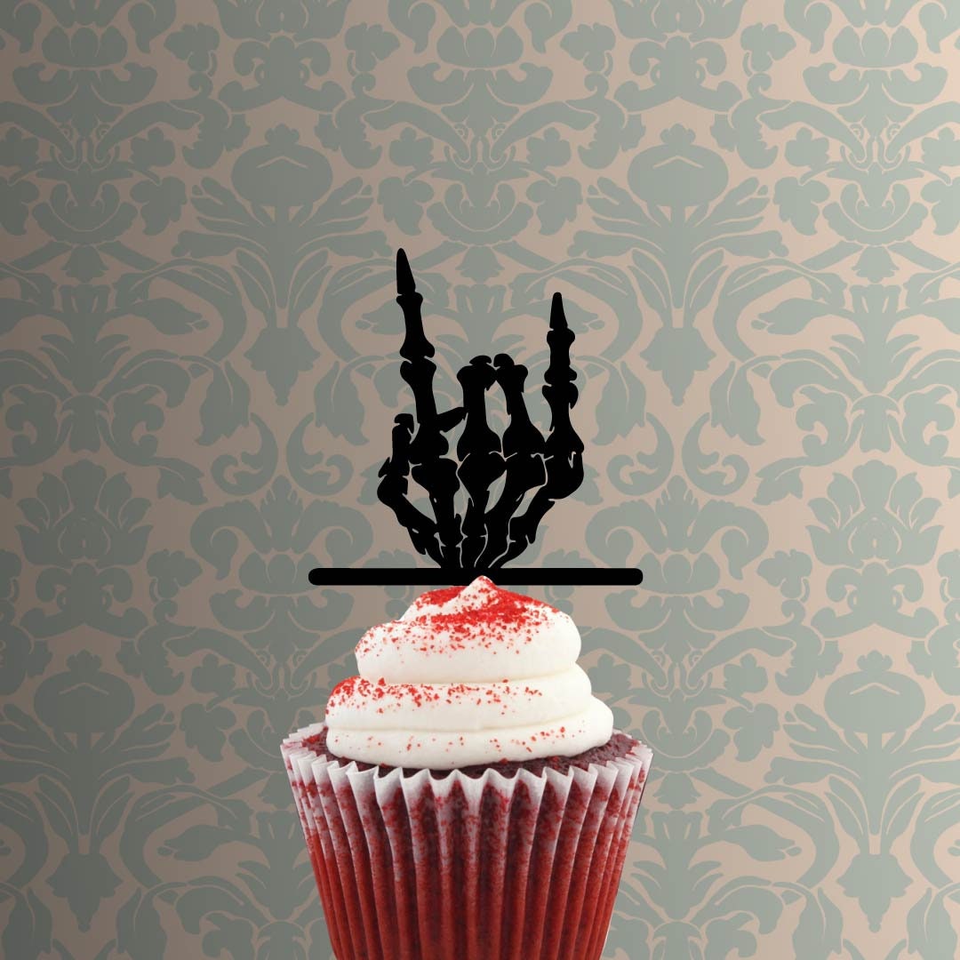 Skelett Rock N Roll Hand 228-511 Cupcake Topper - Etsy Österreich