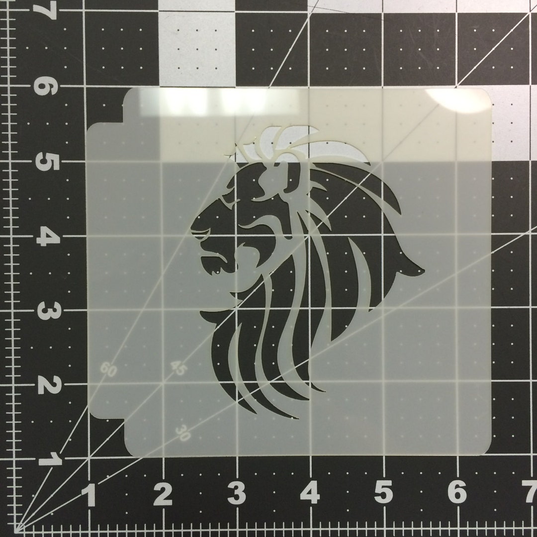 Lion 101 Stencil - Etsy