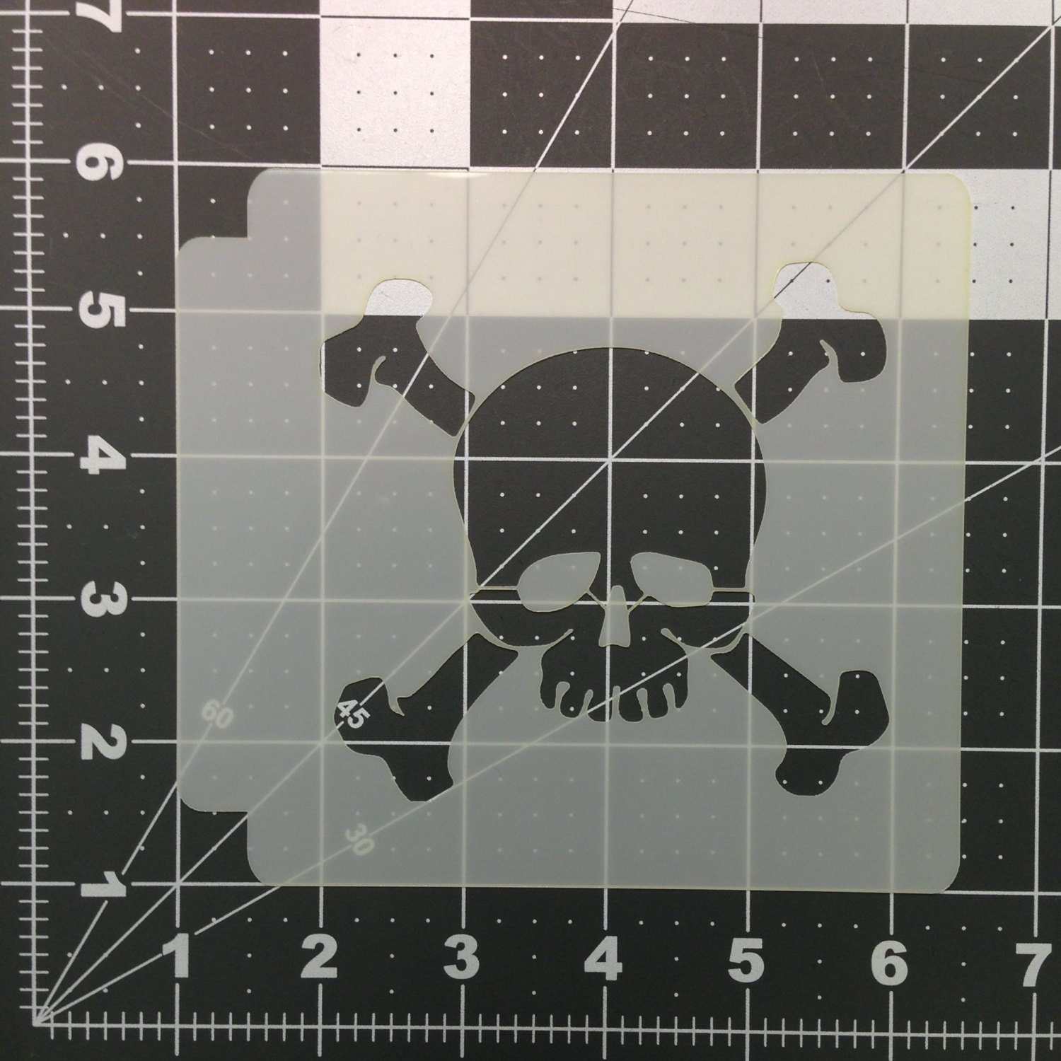 Skull and Crossbones 102 Stencil - Etsy