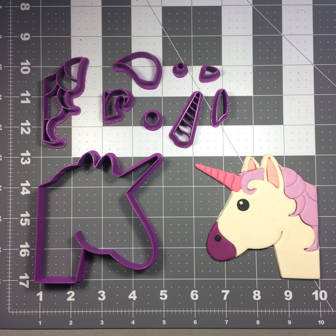 Unicorn Emoji 100 Cookie Cutter Set - Etsy