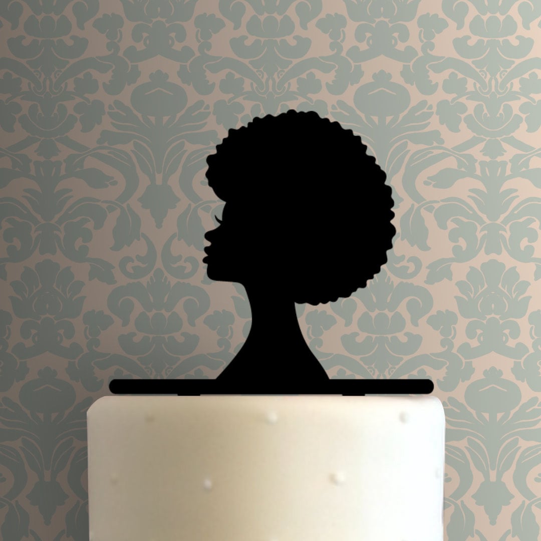 Afro Woman 225-A160 Cake Topper - Etsy