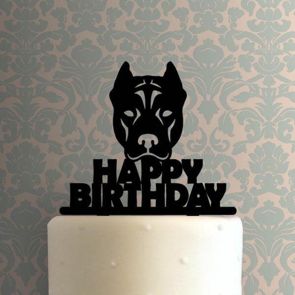Pitbull Cake Topper - Etsy