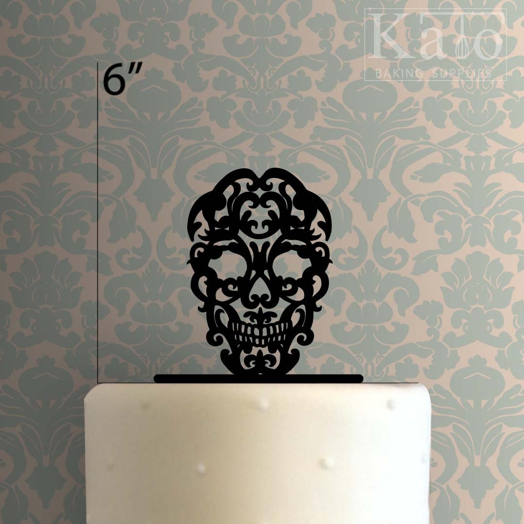 Scroll Skull 225-277 Cake Topper - Etsy