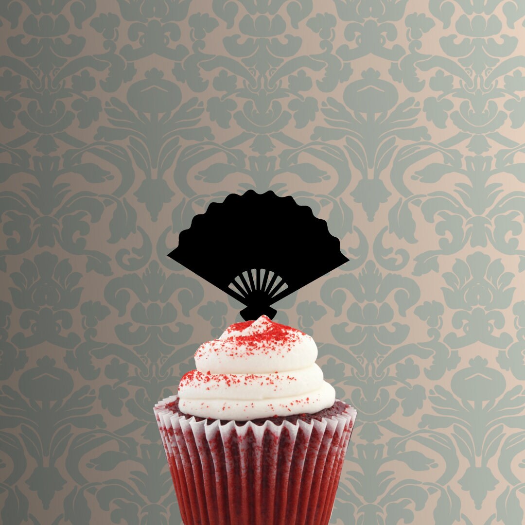 Japanese Fan 228-333 Cupcake Topper - Etsy
