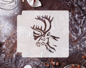 Moose Head Stencil, Reusable Moose Head Stencil, Art Stencil, DIY Craft Stencil, Large Moose ...