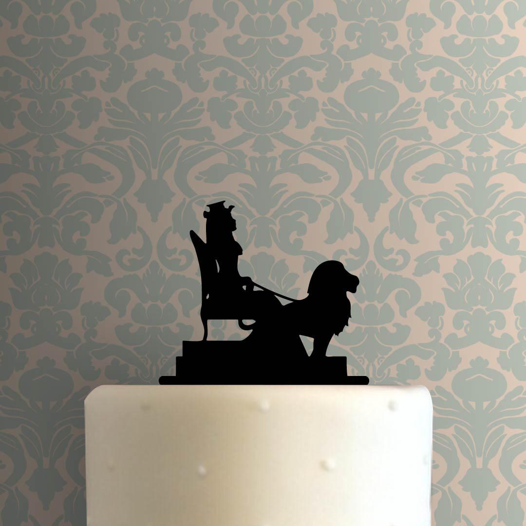Egyptian Cleopatra and Lion 225-C017 Cake Topper - Etsy