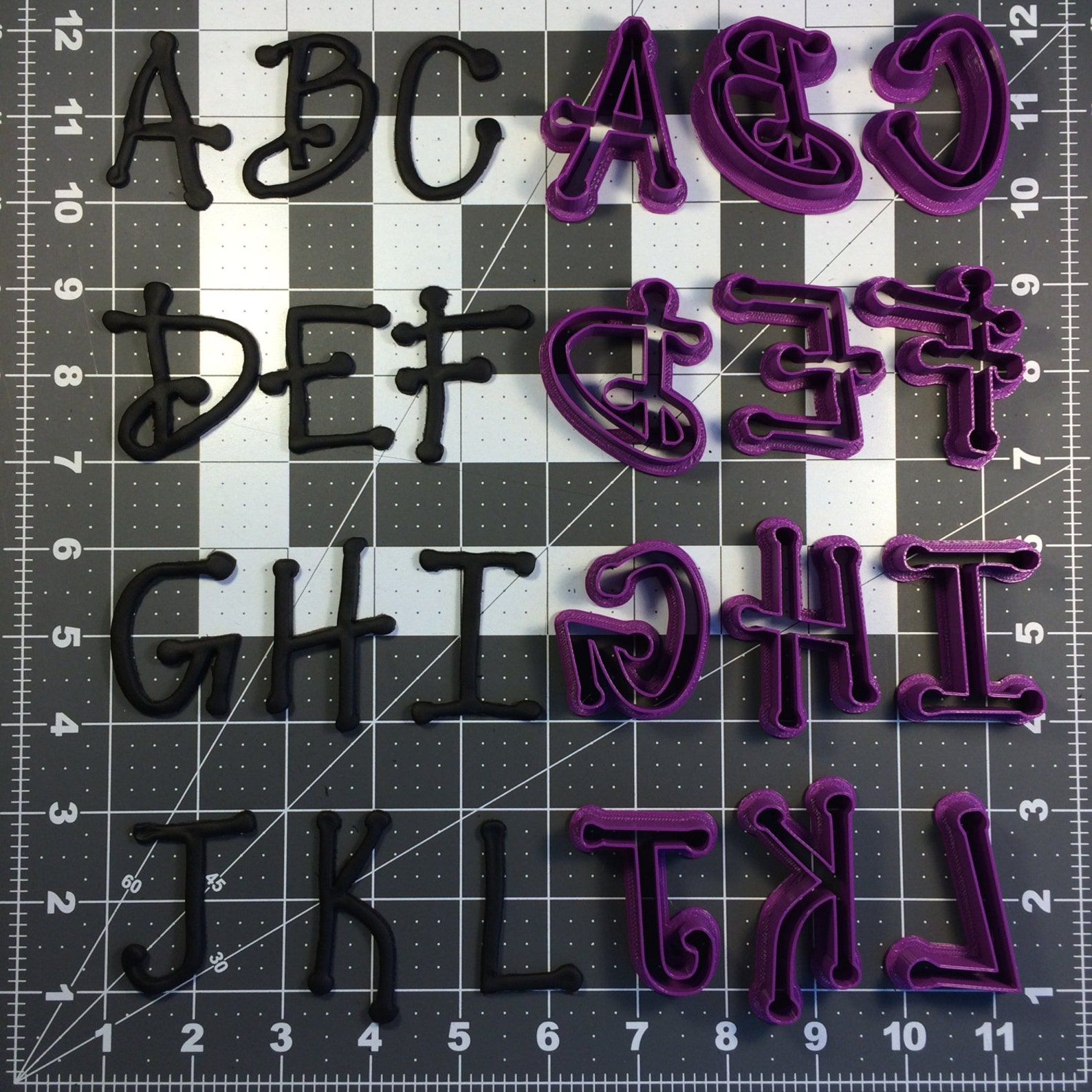 Cool Dot Font Uppercase Cookie Cutter Set - Etsy