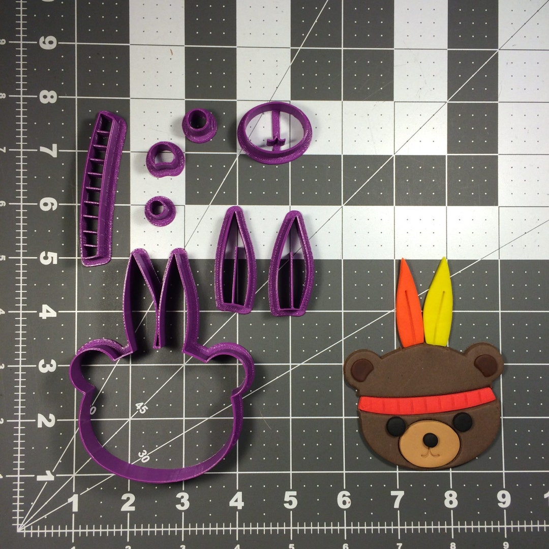Bear Native American Cookie Cutter Set - Etsy
