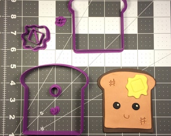 Sugarbelle Toast 2 or Slice of Bread Cookie Cutter or Fondant - Etsy