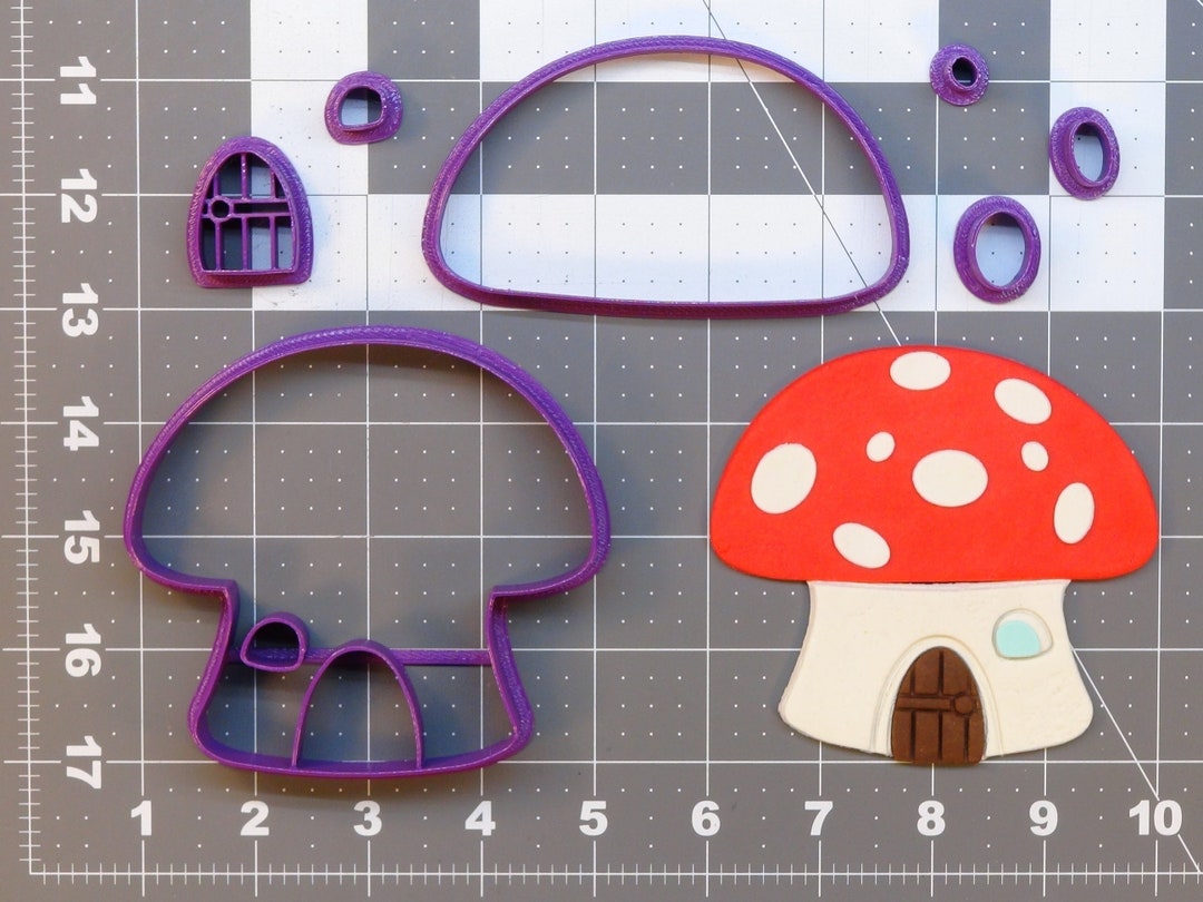 Mushroom House 266-A143 Cookie Cutter Set - Etsy