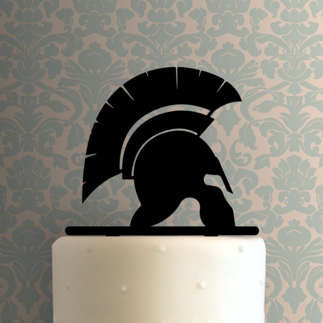 Spartan Soldier Helmet 225-A025 Cake Topper - Etsy