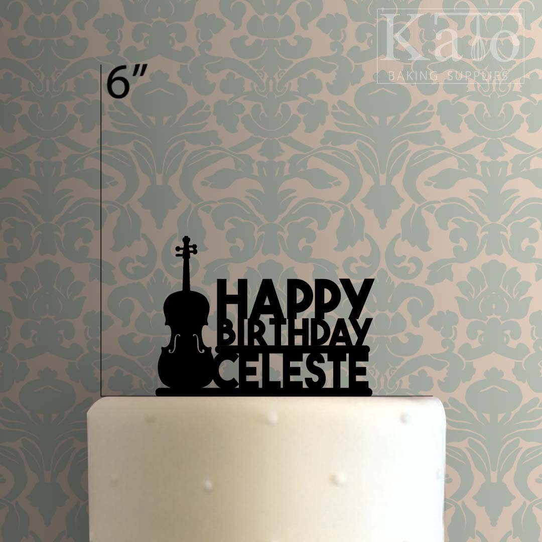 Custom Cello Birthday 225-462 Cake Topper - Etsy