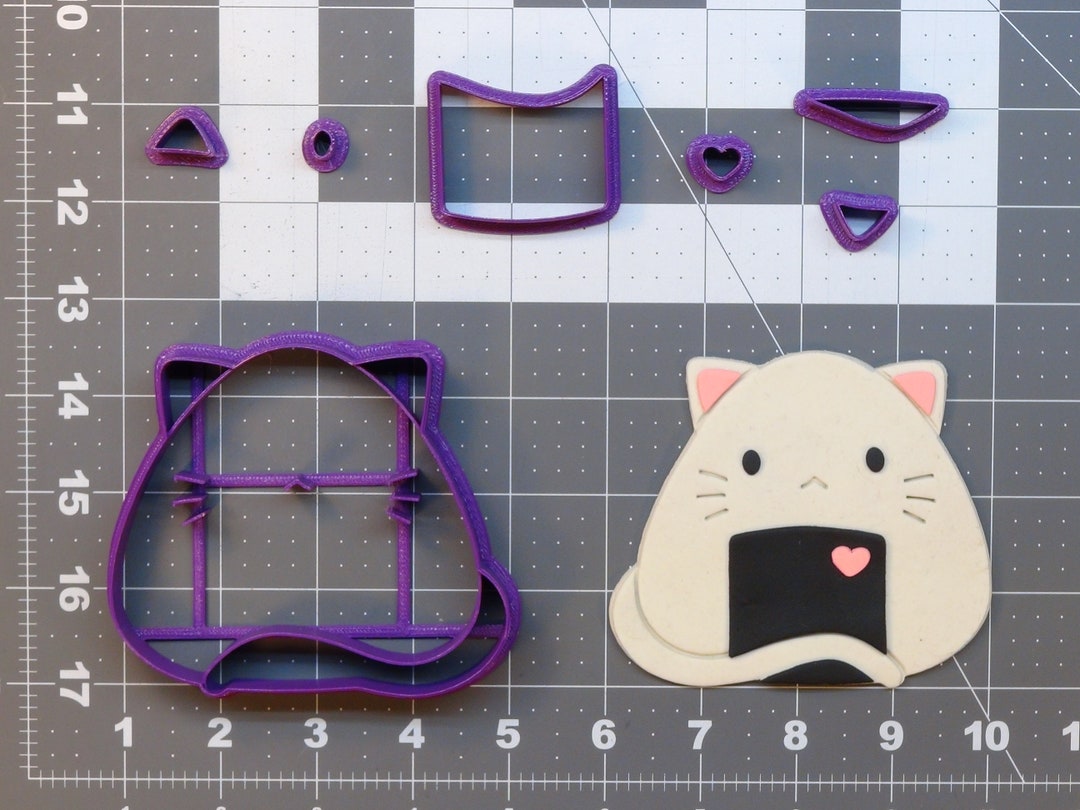 Cat Rice Ball 266-A438 Cookie Cutter Set - Etsy