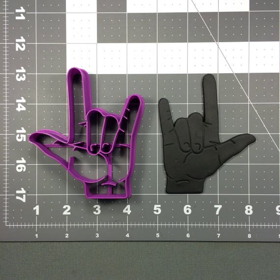 Asl Sign Cookie Asl Cookies Etsy