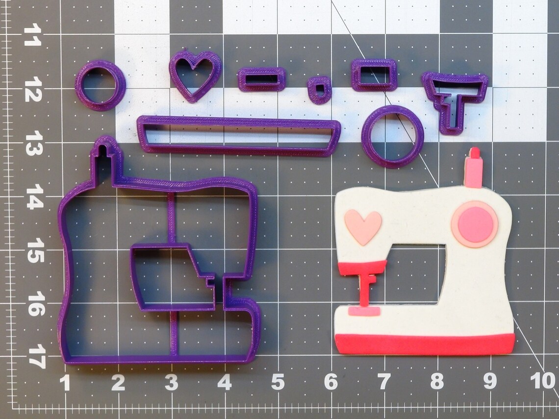 Sewing Machine 266-789 Cookie Cutter Set - Etsy